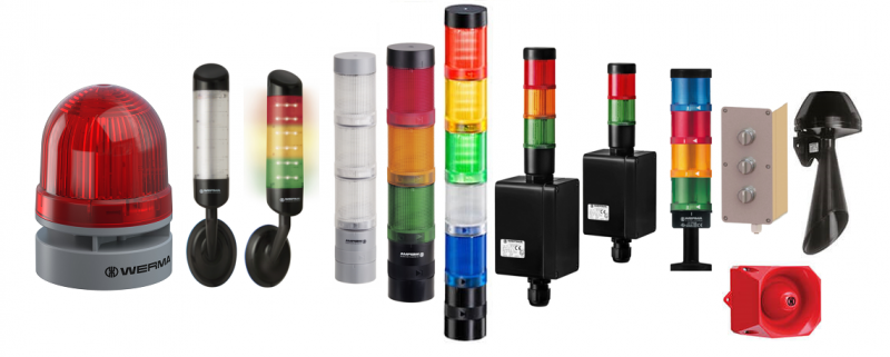 Torres luminosas e andons